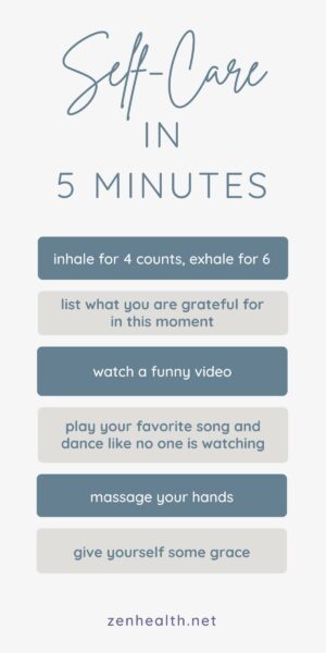 5 Minute Self Care: Try These 30 Ideas for Wellness - Zenhealth